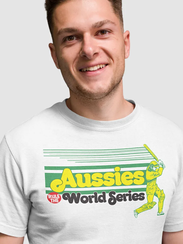 ‘Aussies Rule the World Series’ retro cricket shirt – League Tees