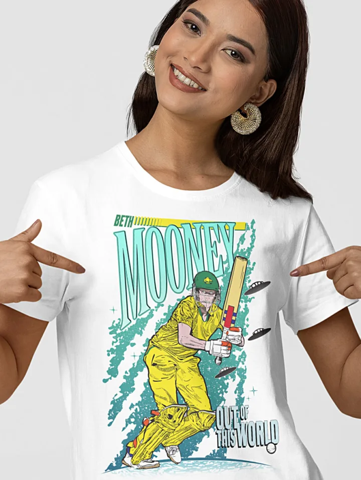 Beth Mooney alien cricket shirt – League Tees