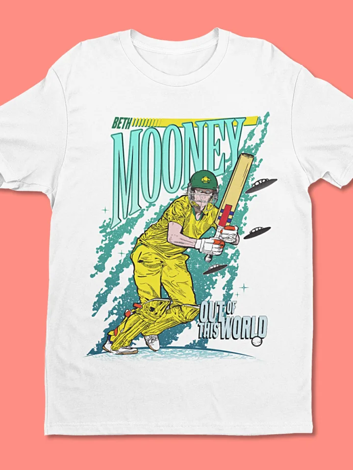 Beth Mooney alien cricket shirt – League Tees